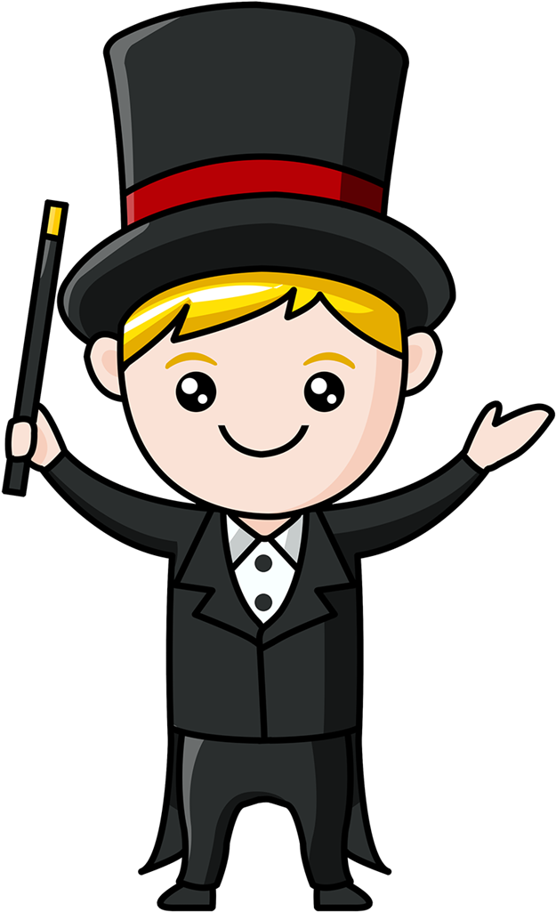 Magician Boy Mascot - Magician Clipart - Png Download - Large Size Png ...