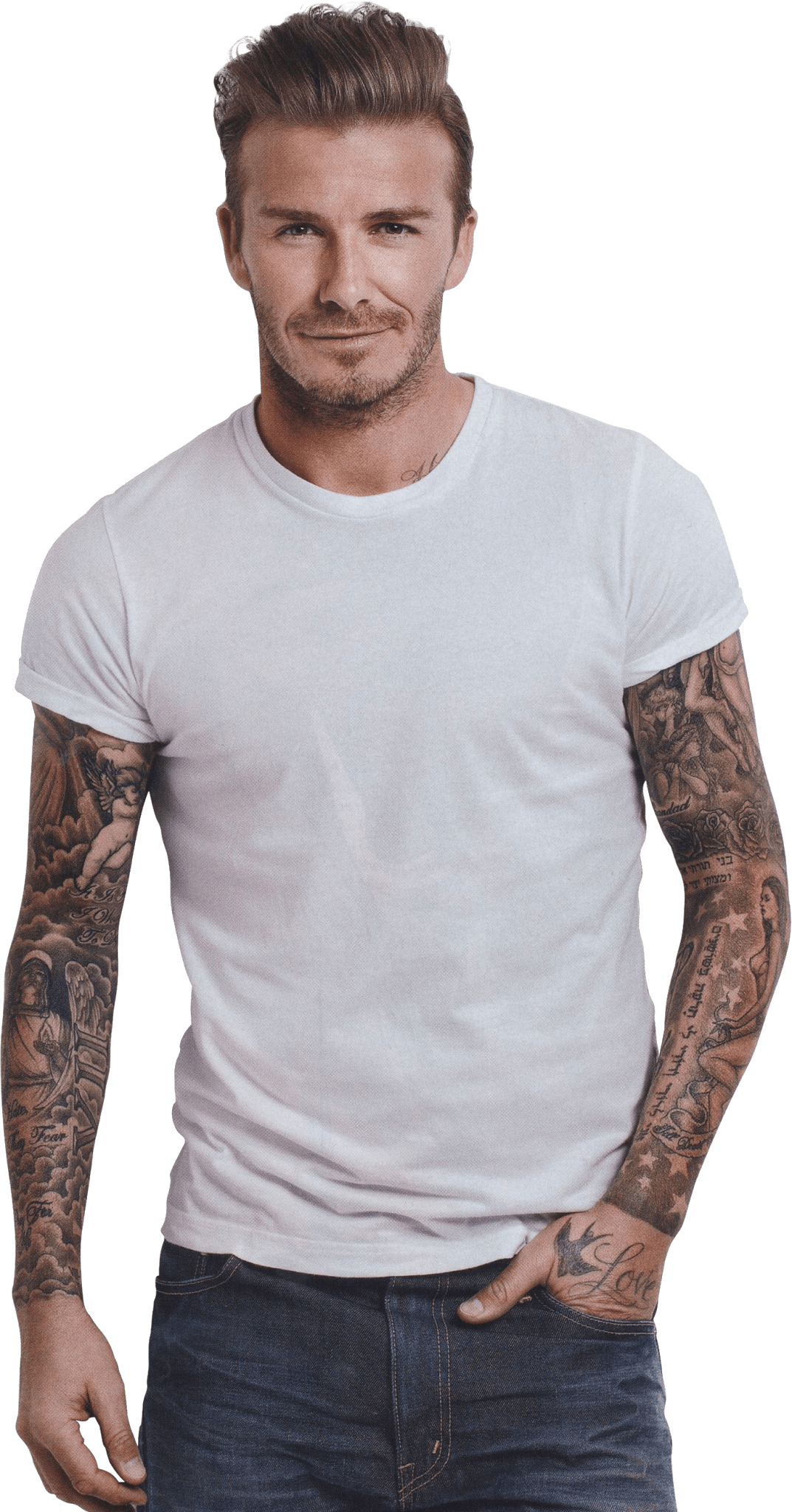David Beckham Tattoos - Beckham Png Clipart - Large Size Png Image - PikPng
