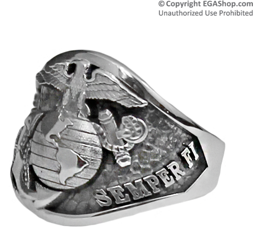Marine Corps Graduation Ring "usmc" On One Side And - Ring Clipart ...