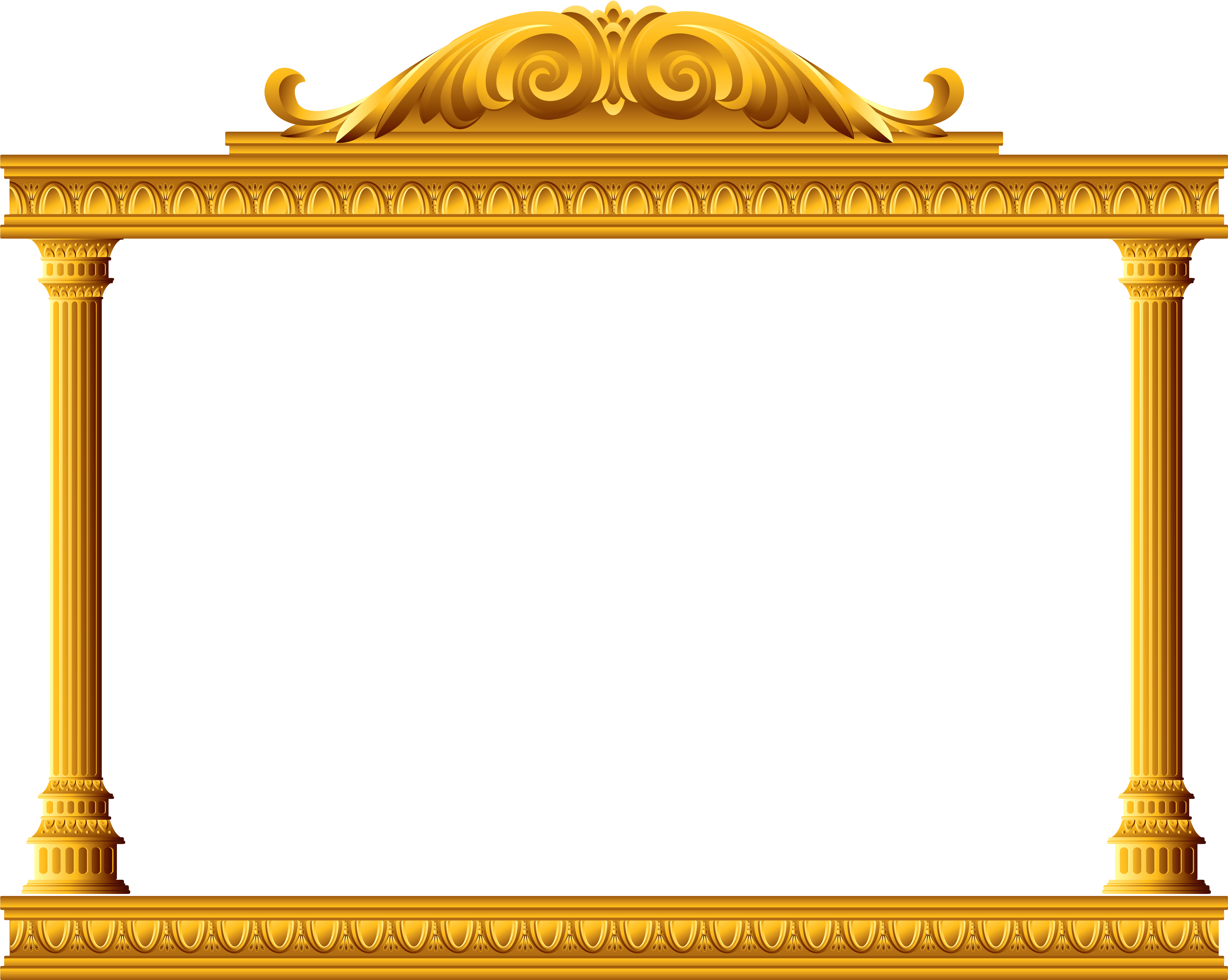 Column Clipart Gold - Png Download - Large Size Png Image - PikPng