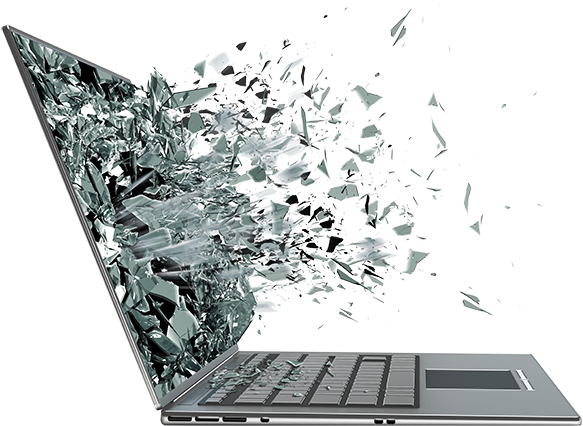 Pc Repair - Laptop Broken Screen Png Clipart - Large Size Png Image ...