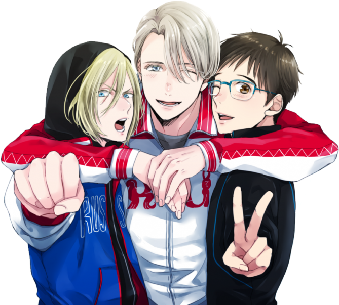 Victor Yuri And Yurio Clipart - Large Size Png Image - PikPng