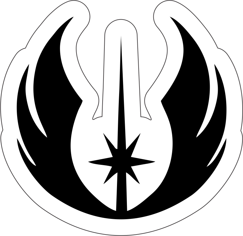 Jedi Order Symbol Clipart - Large Size Png Image - PikPng