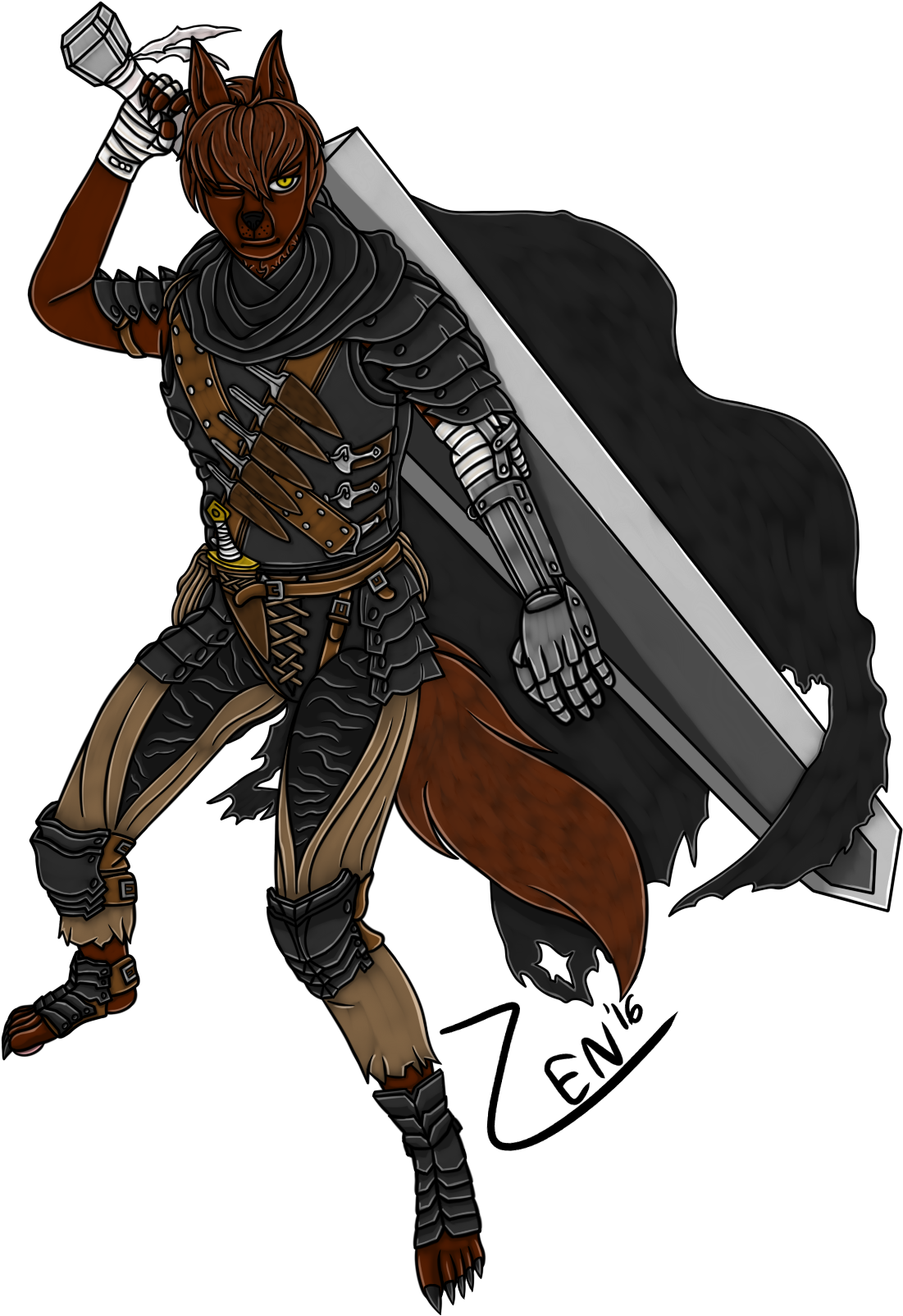 Guts Png - Berserk Guts Png Clipart - Large Size Png Image - PikPng