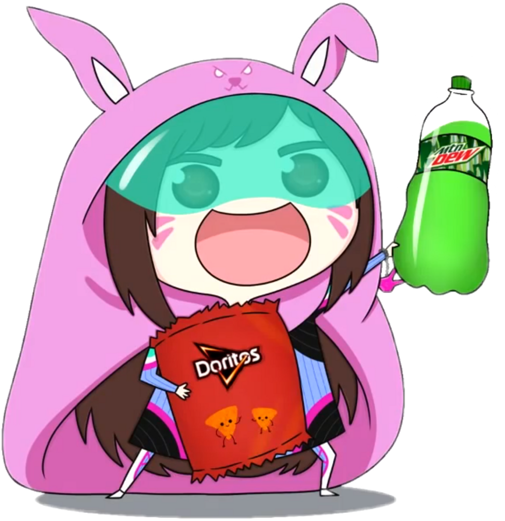 Umaru Sticker - Junk Food Still Life Clipart - Large Size Png Image ...