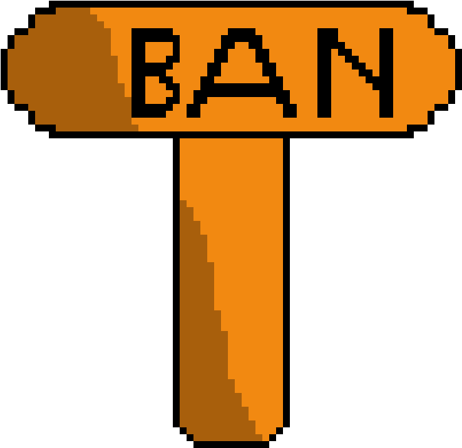 Ban Hammer Clipart - Large Size Png Image - PikPng
