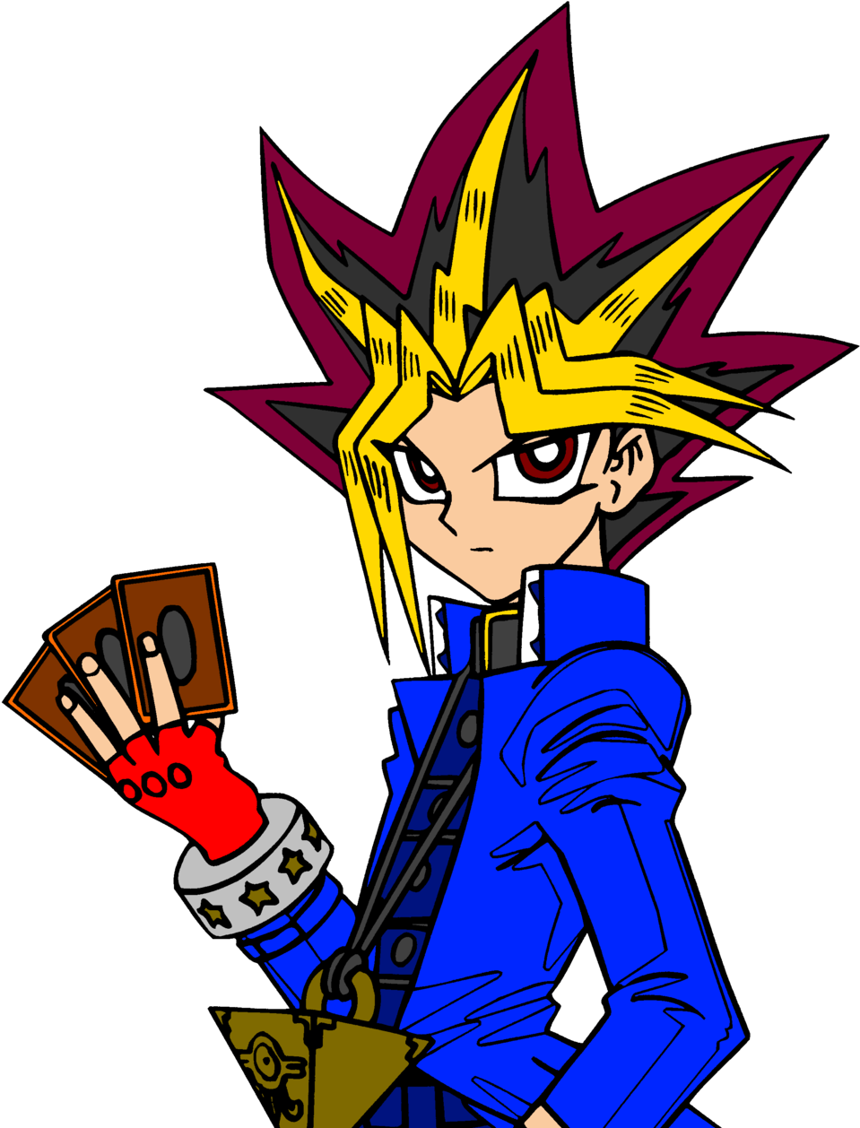 Yugioh Hair Png - Yami Yugi Yu Gi Oh Coloring Pages Clipart - Large ...