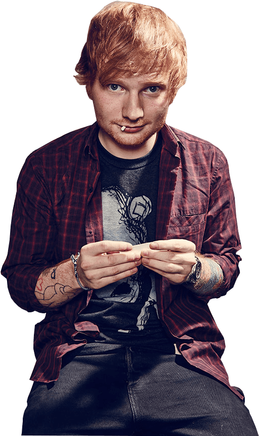 Ed Sheeran Smoking Clipart - Large Size Png Image - PikPng