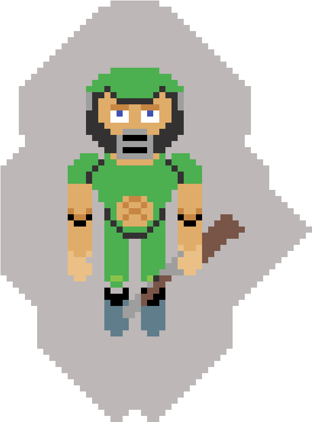 Doom Guy - Cartoon Clipart - Large Size Png Image - PikPng