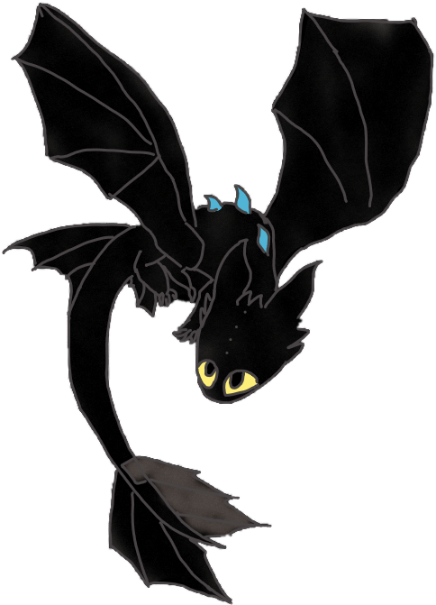 Download Toothless Sticker - Illustration Clipart Png Download - PikPng