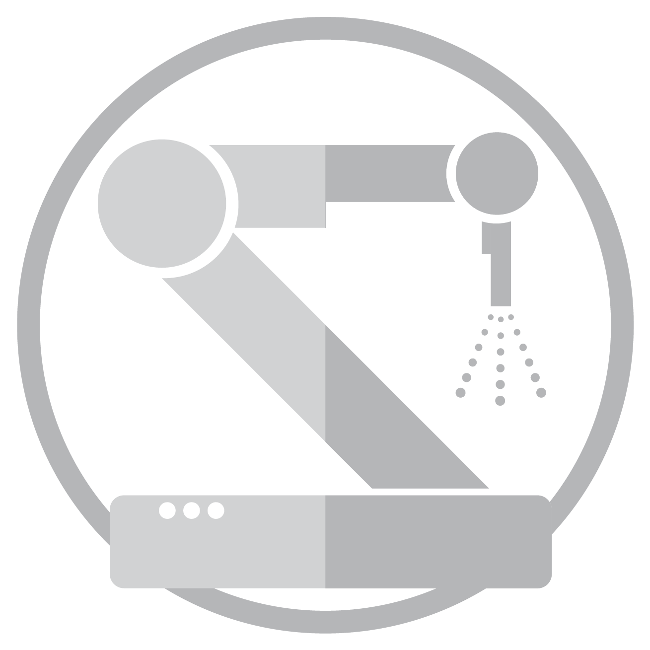 Industrial Robot Arm Icon - Circle Clipart - Large Size Png Image - PikPng