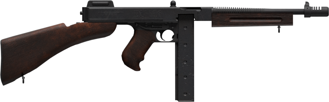 Tommy Gun - Thompson Gun Clipart - Large Size Png Image - PikPng