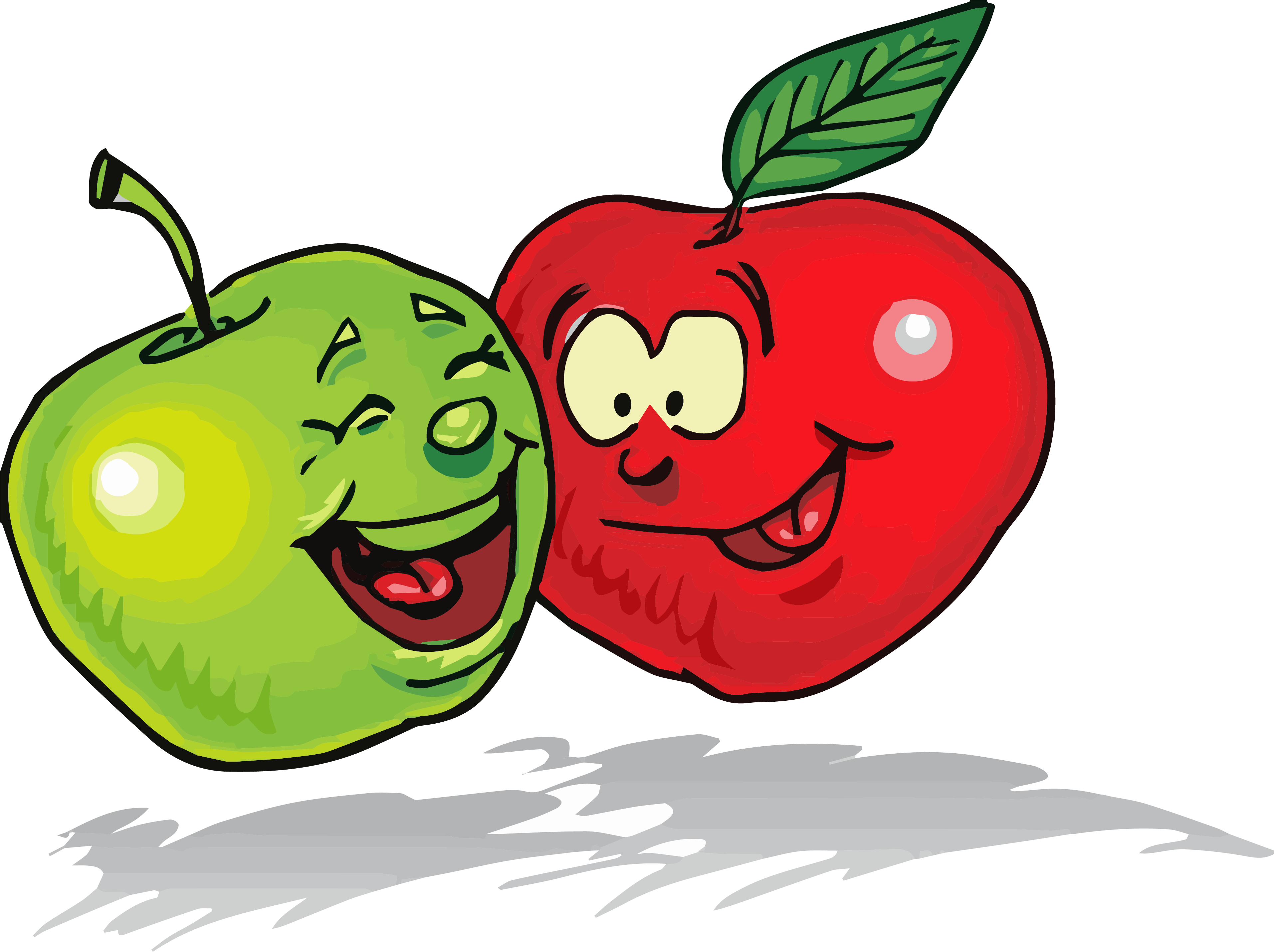 Apple Green Red Clipart Png - Free Clip Art Healthy Food Transparent ...