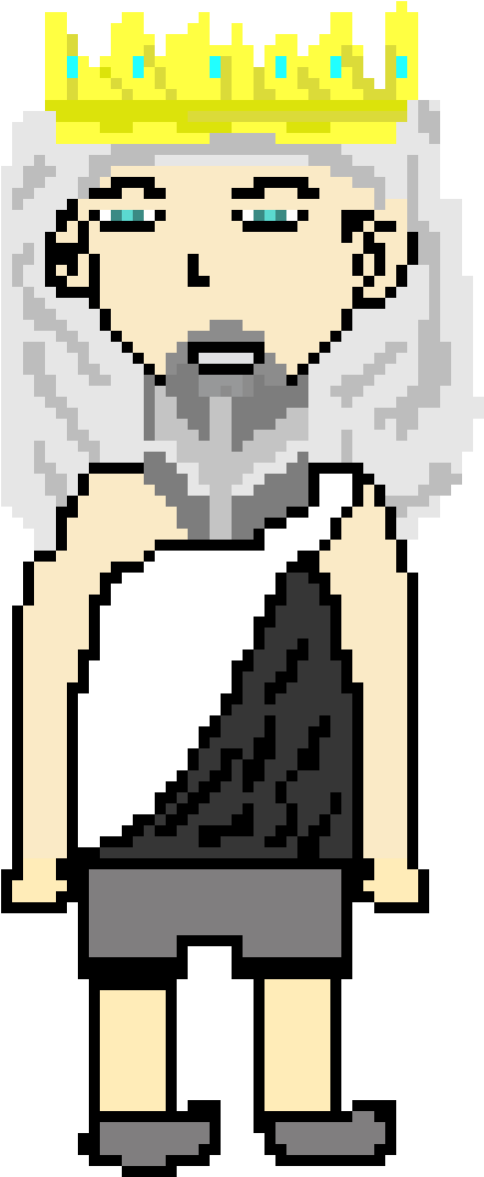 Zeus Pixel Art-donya - Cartoon Clipart - Large Size Png Image - PikPng