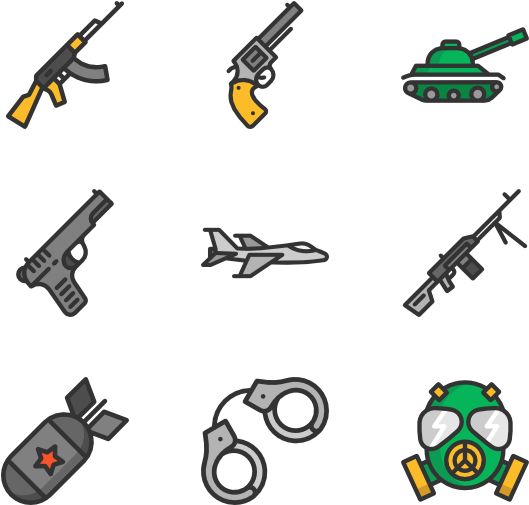 Weapons - Cartoon War Weapons Clipart - Large Size Png Image - PikPng