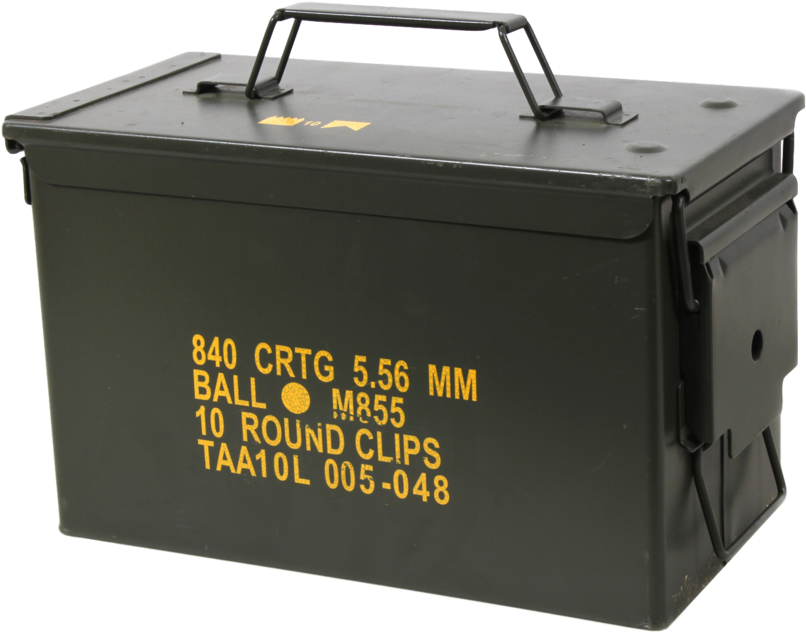 Ammo Box Png - Military Metal Ammo Can Clipart - Large Size Png Image ...
