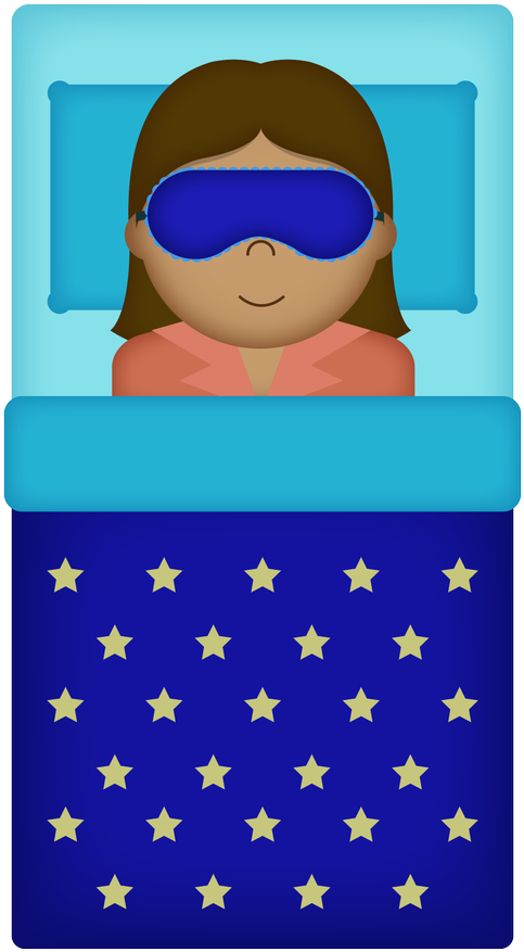 With Enough Sleep, Girls Can Have The Energy To Be - Cartoon Clipart ...