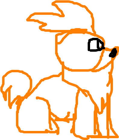 Growlithe - Cartoon Clipart - Large Size Png Image - PikPng