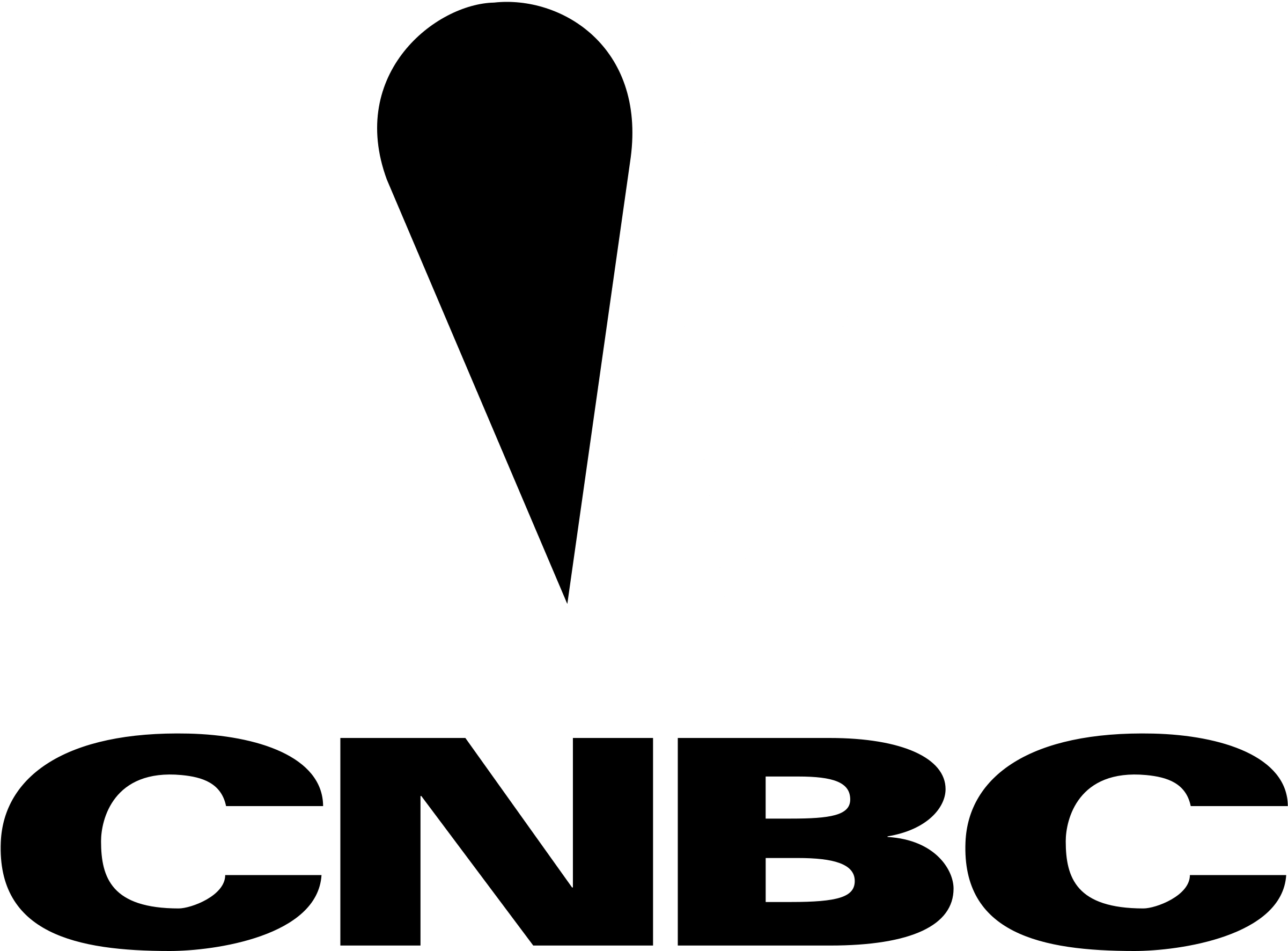 Cnbc Logo Black And White - Cnbc Clipart - Large Size Png Image - PikPng