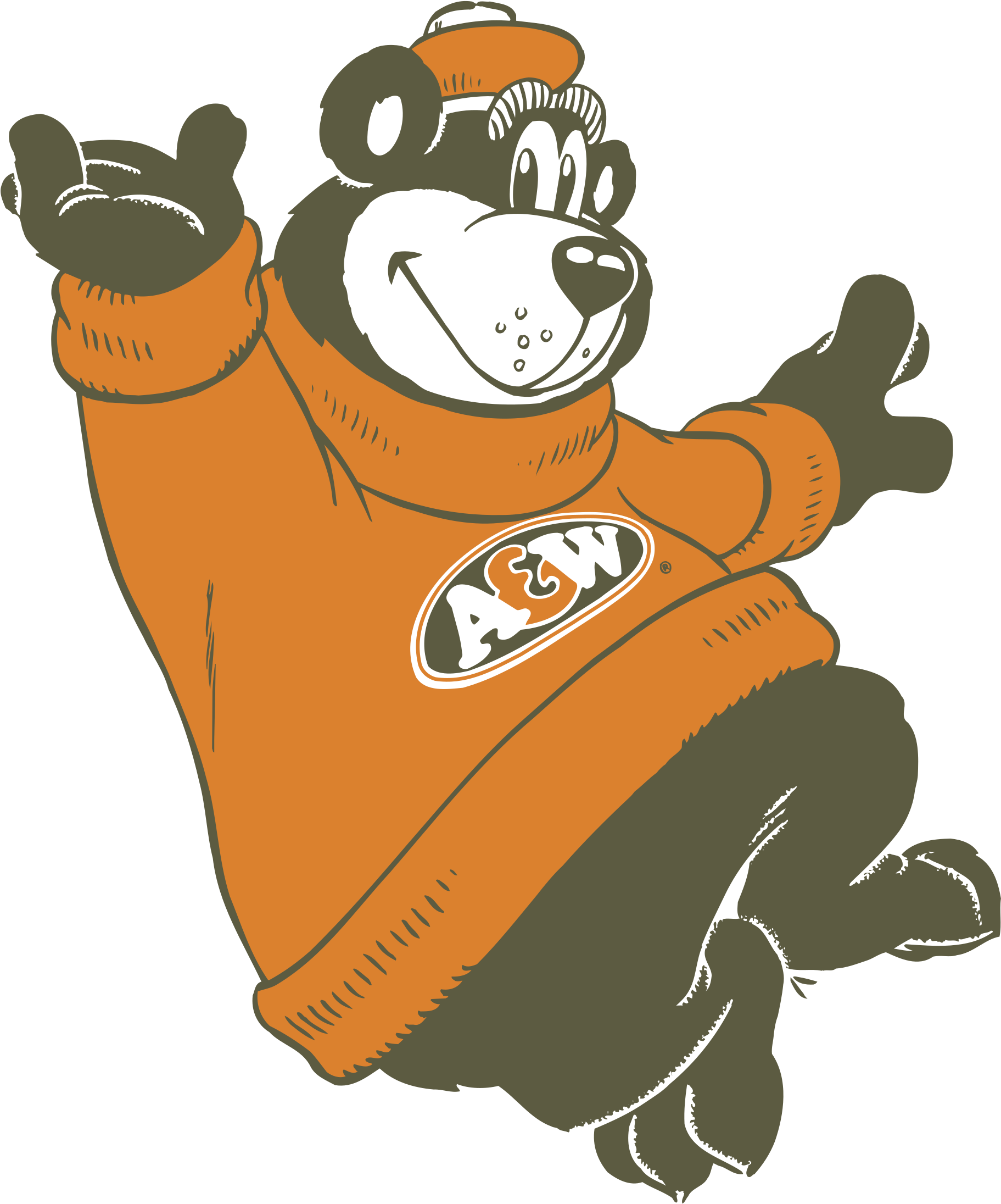 A&w Logo Png Transparent - A&w Bear Logo Clipart - Large Size Png Image ...