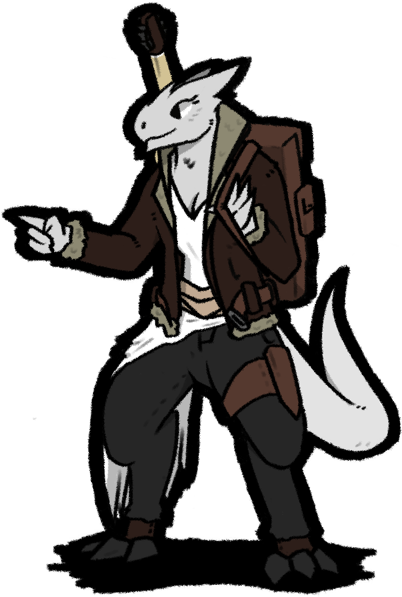 [rf] Silver Dragonborn Bard Token - Dnd Dragonborn Civilian Clipart ...
