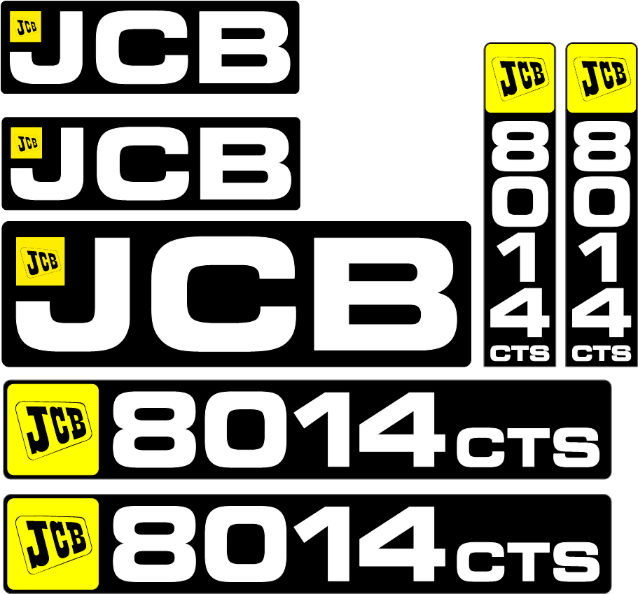 Jcb Decal Set All Things Equipment Png Komatsu Logo - Jcb Stickers ...