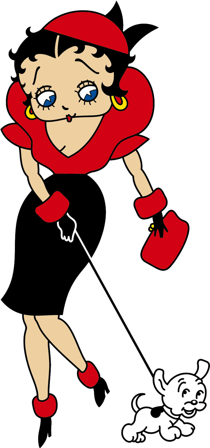 Batty Boop Em P - Betty Boop And Dog Clipart - Large Size Png Image ...
