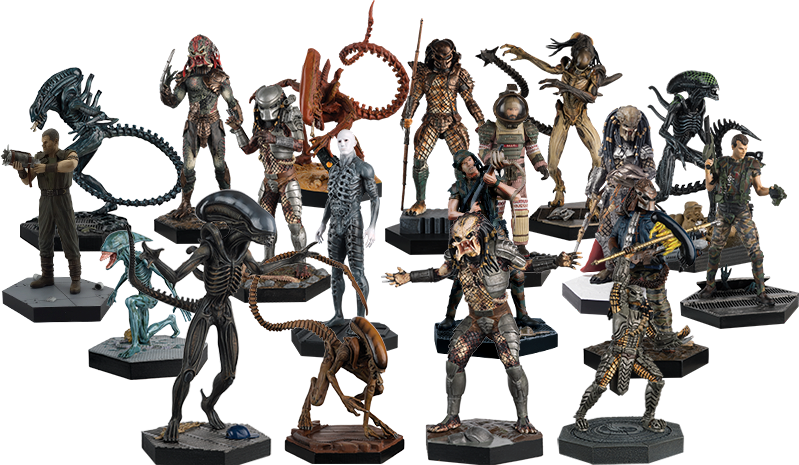 Ap0 - Alien And Predator Collection Eaglemoss Clipart - Large Size Png ...
