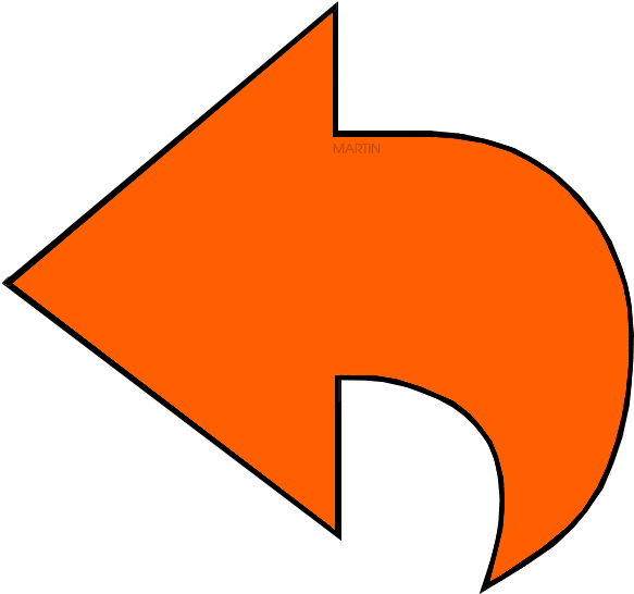 Orange Arrow Clipart - Large Size Png Image - PikPng