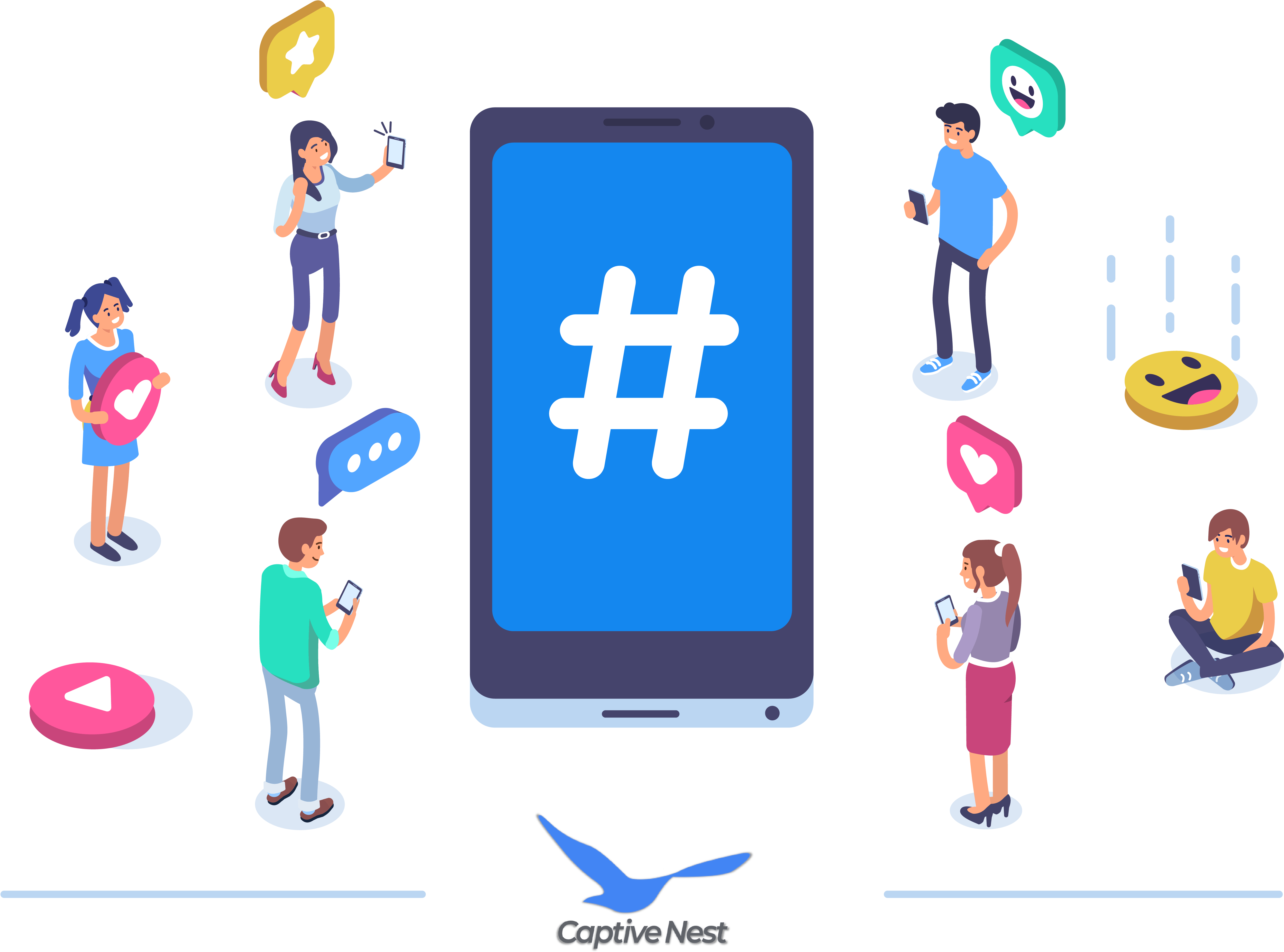 Social Media Marketing Clipart - Large Size Png Image - PikPng