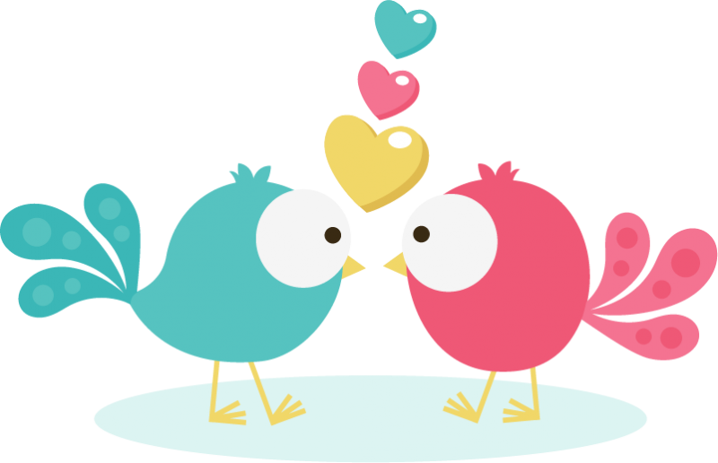 800 X 516 9 - Valentines Day Birds Clipart - Large Size Png Image - PikPng