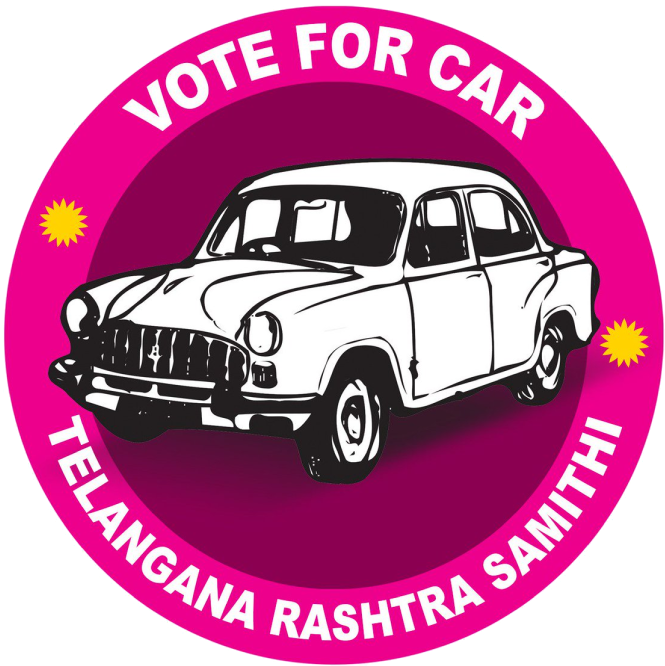 Vote For Car - Telangana Rashtra Samithi Clipart - Large Size Png Image ...