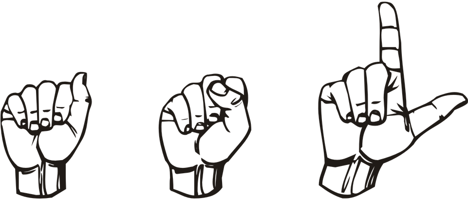 American Sign Language Club Clipart - Large Size Png Image - PikPng