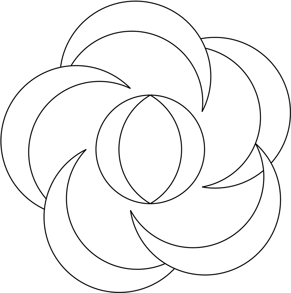 Collection Of Black And White Flower Design - Kajira Symbol Clipart ...