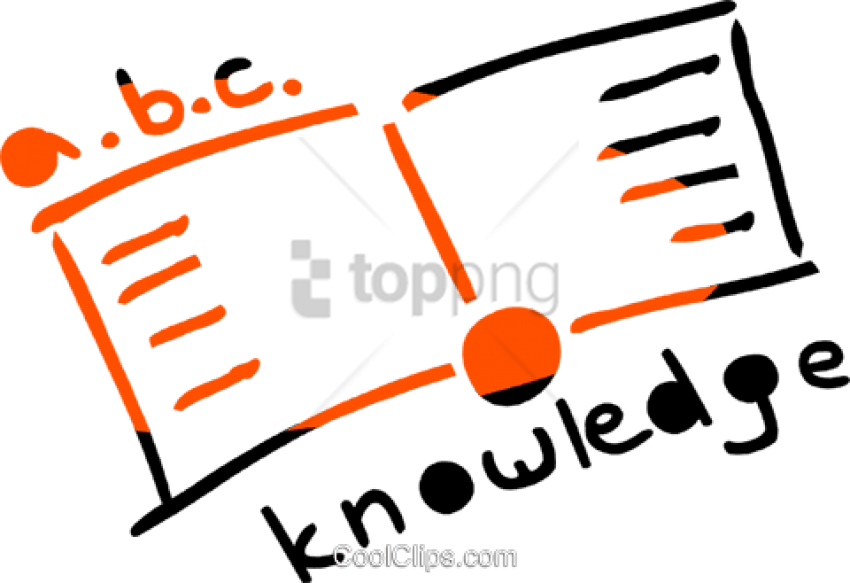 Free Png Download Open Book With Knowledge Message Clipart - Large Size ...