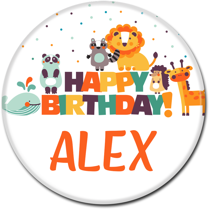 Birthday Button - Eb701 - Happy Birthday Button Transparent Clipart ...
