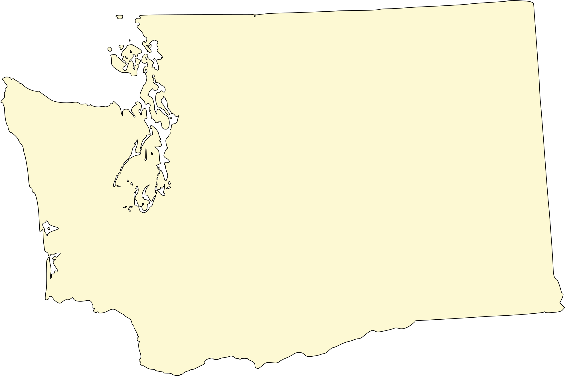 Open - Washington State Map Png Clipart - Large Size Png Image - PikPng