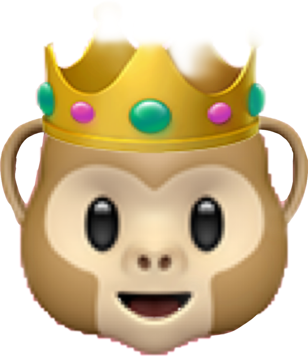 Monkey Sticker - Monkey Emoji Clipart - Large Size Png Image - PikPng