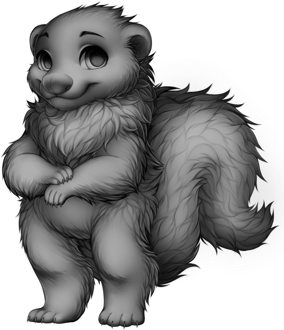 Furvilla Skunk Base Clipart - Large Size Png Image - PikPng