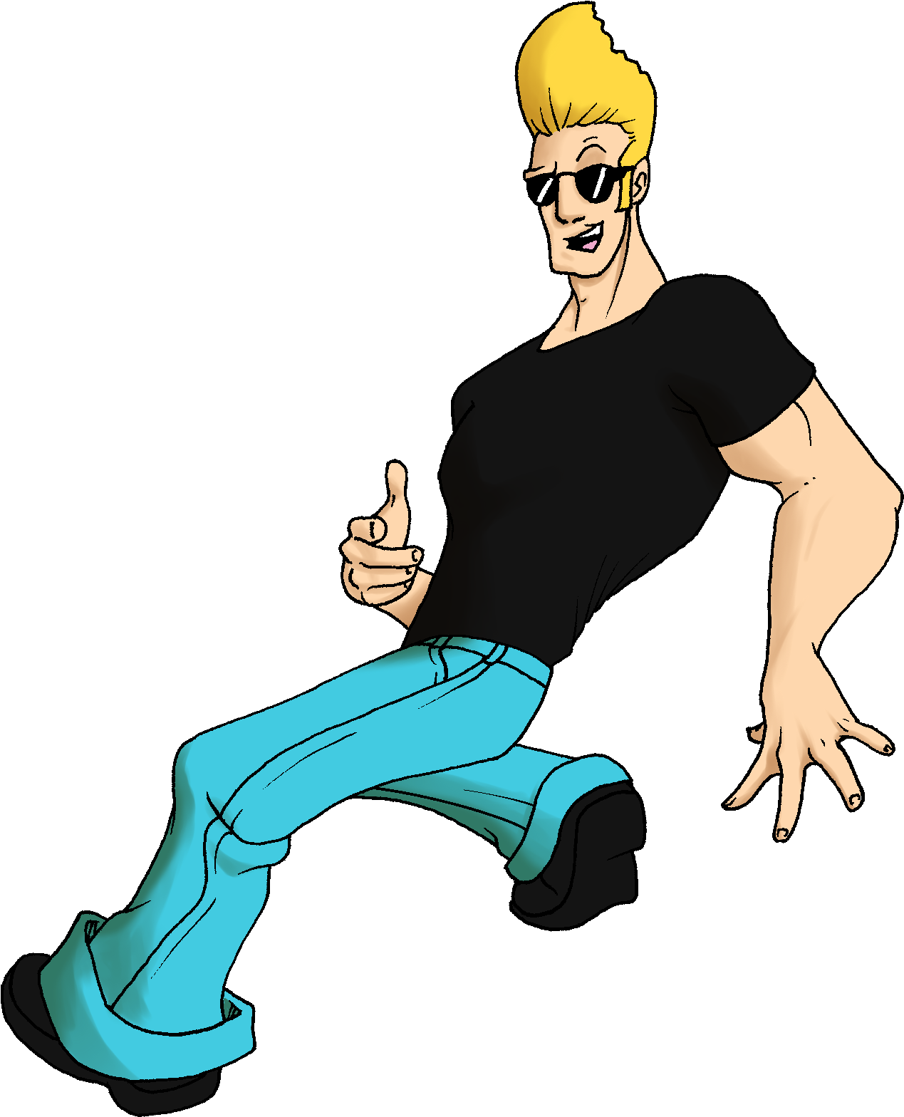 Johnny Bravo - Johnny Bravo Meme Transparent Clipart - Large Size Png ...