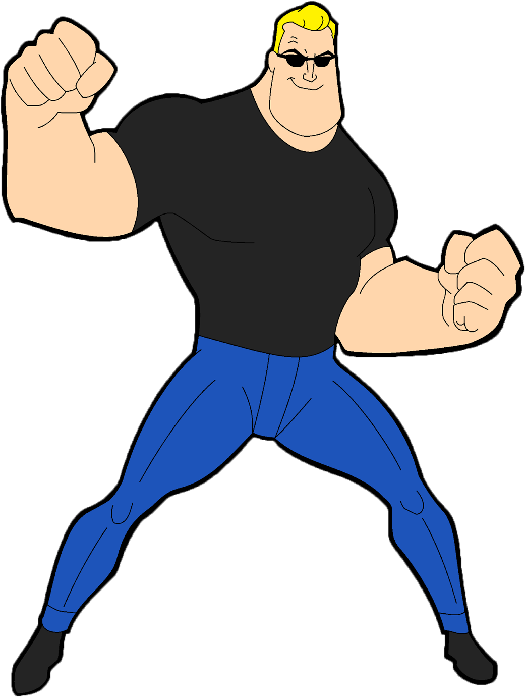 Its Johnny Bravo, Mr - Johnny Bravo Mr Incredible Clipart - Large Size ...