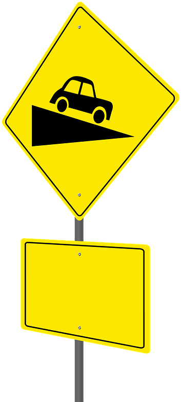 Download Road Sign,steep Hill Ahead,warning Sign,blank Sign,signage ...