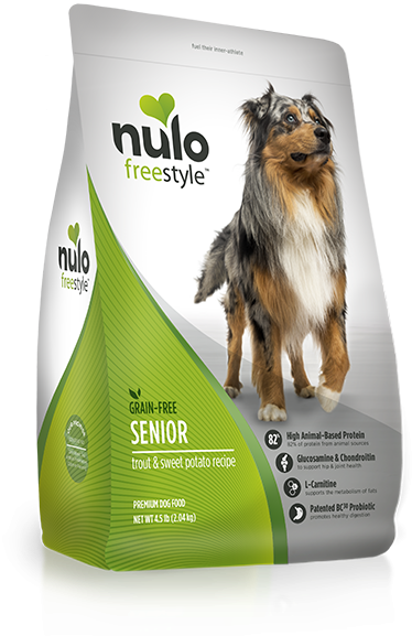 Nulo Freestyle Senior Trout & Sweet Potato - Nulo Freestyle Grain Free ...