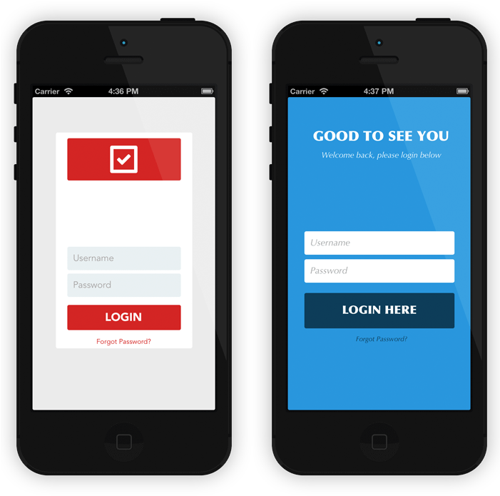 Download Ios Flat Design Ui Patterns Download Now - Ios App Login ...