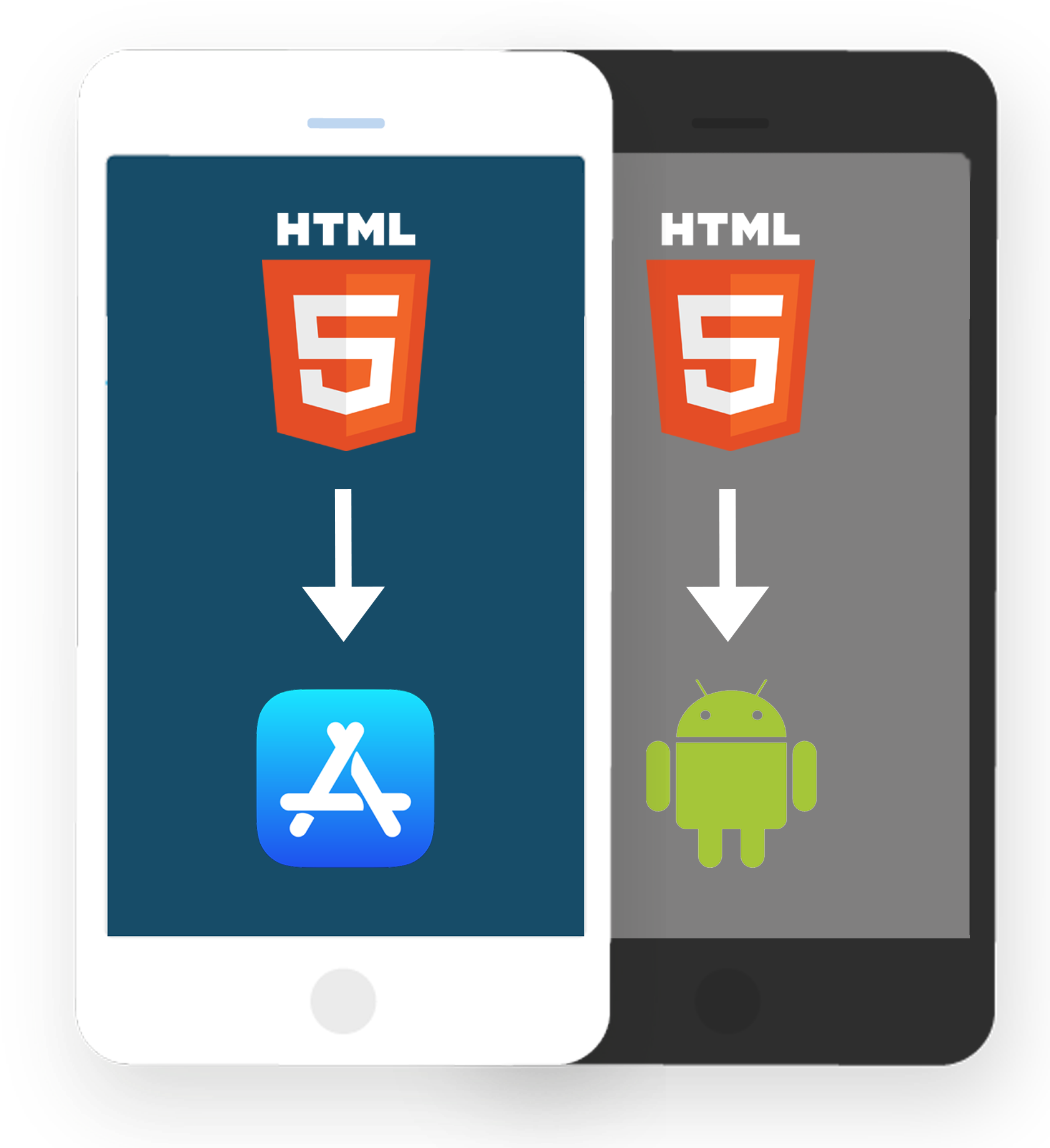 Download Convert Html Webapps To Ios And Android Apps - Android Clipart Png Download - PikPng