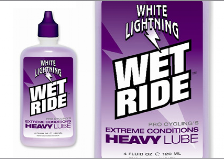 White Lightning Wet Ride Bike Lube - Plastic Bottle Clipart - Large ...