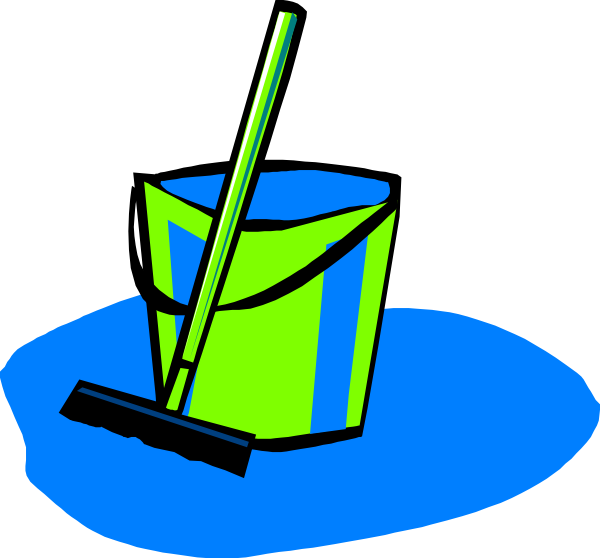 Mop And Bucket Blue Svg Clip Arts 600 X 558 Px - Png Download - Large ...