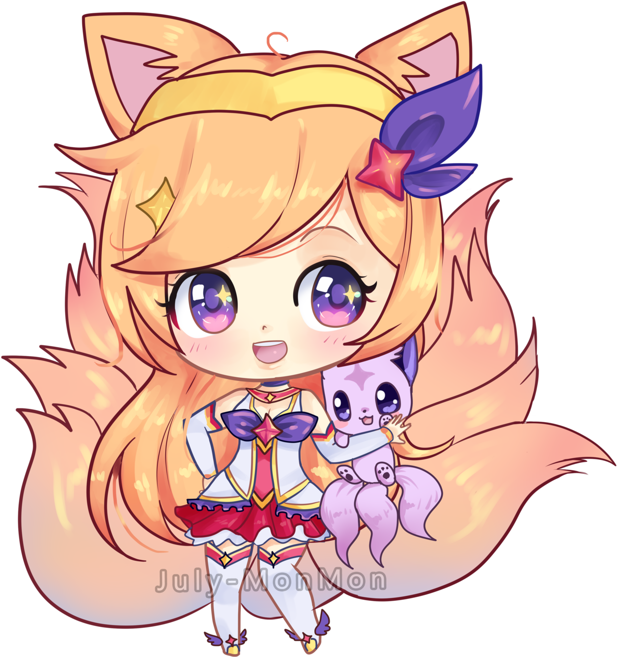Star Guardian Ahri Chibi Hope You Like It I'm Happy - Ahri Star ...