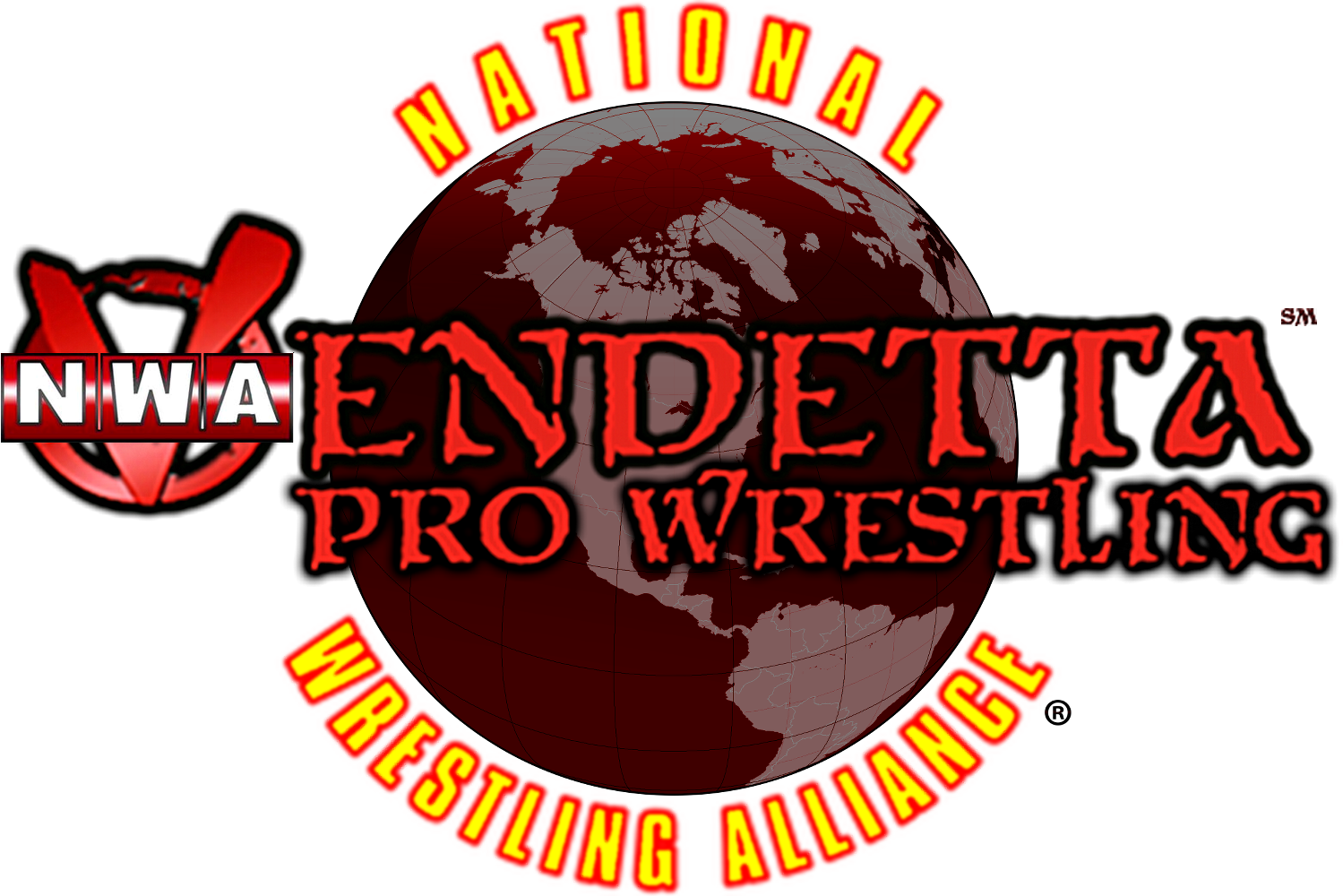Nwa Vendetta Pro Wrestling Logo - Graphic Design Clipart - Large Size ...