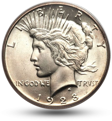 Peace Dollar Clipart - Large Size Png Image - PikPng
